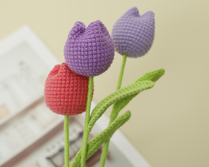 Crochet Tulip Flower - Fluorescent Studios | Your Personal Gifting Genie